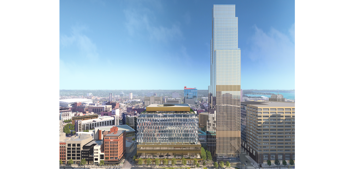 What the new Hudson's tower will look like in Detroit's skyline ...