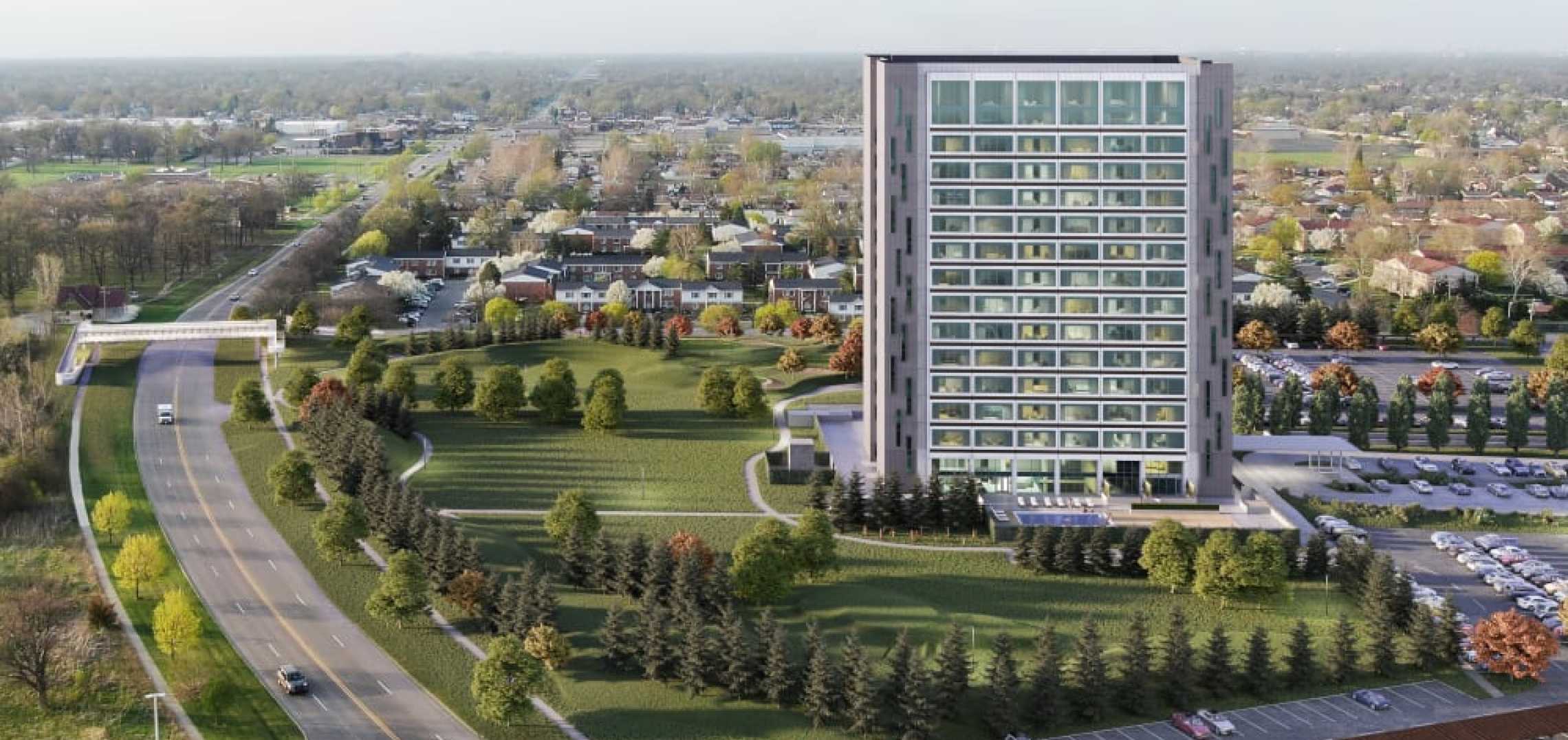 Downriver office tower to be converted to residential | Urbanize Detroit