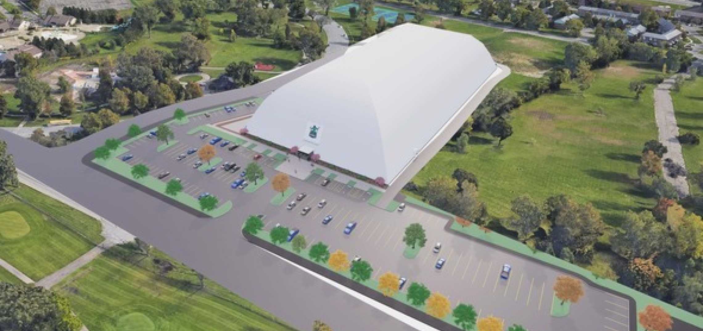 New sports dome breaks ground in Chandler Park | Urbanize Detroit
