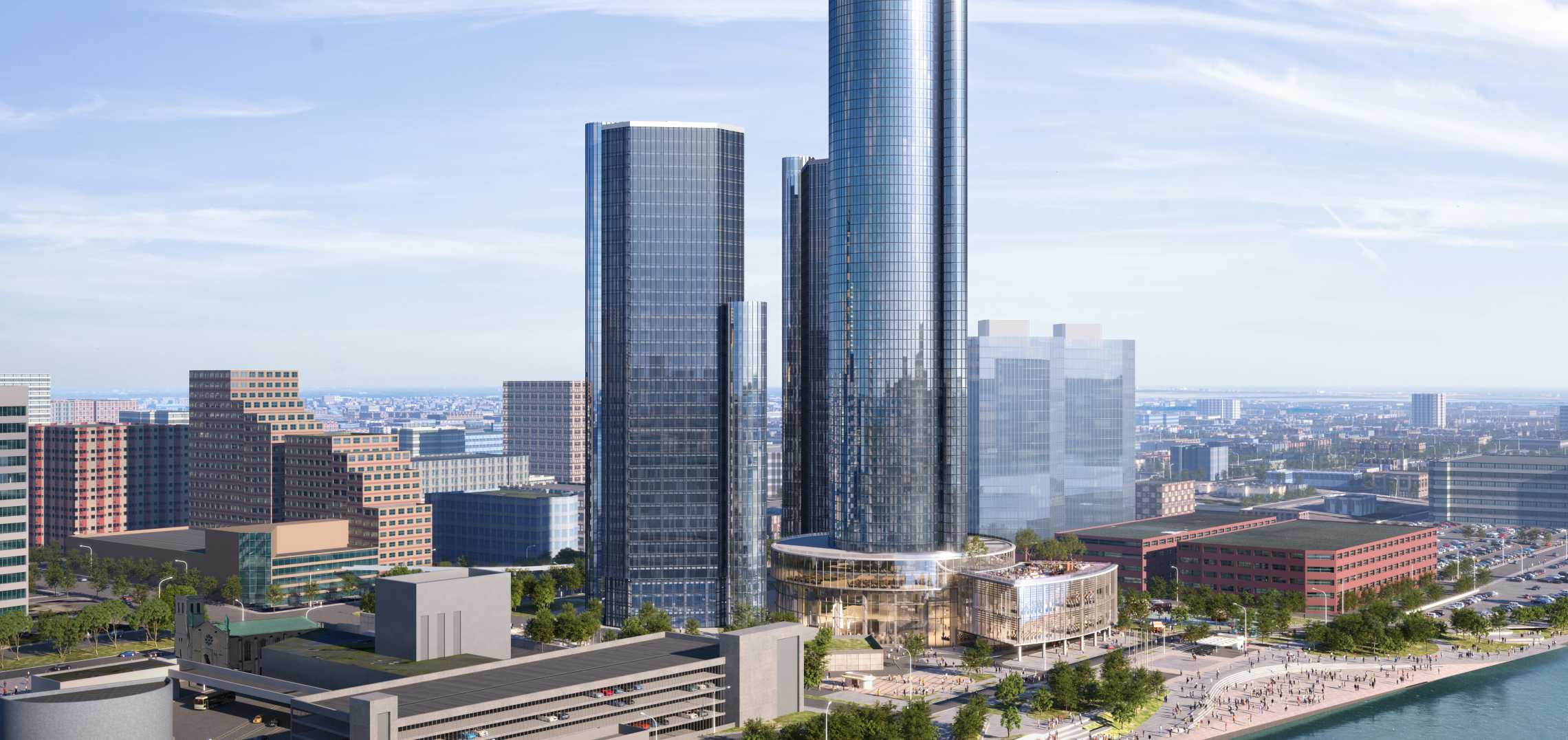 New RenCen plan includes residential, public space, demo of two towers ...