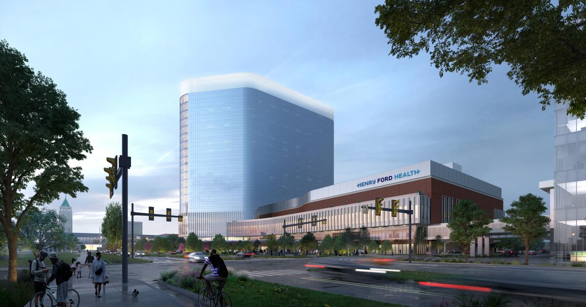 New $2.2B Henry Ford Health hospital tower breaks ground in Detroit ...